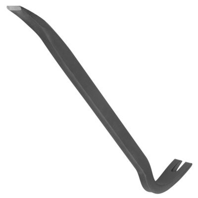 Hardys 18" Wrecking Crow Bar - Steel Utility Crowbar, Swan Neck with ...