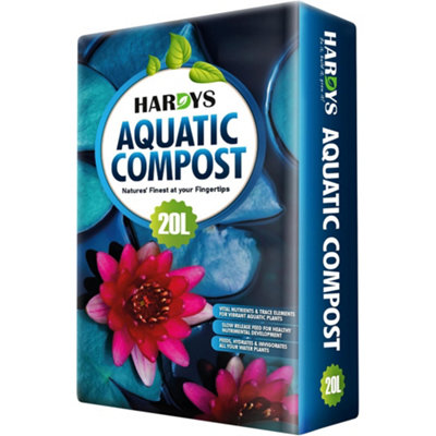 Hardys 20L Aquatic Compost - Loam Based with Sand & Grit, Nutrient Rich ...