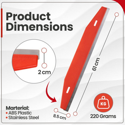 Hardys 24" Stainless Steel Paint Shield, Straight Edge Painters Tool ...