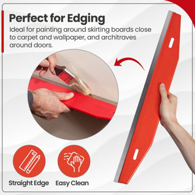 Hardys 24" Stainless Steel Paint Shield, Straight Edge Painters Tool ...