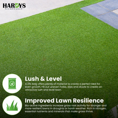 Hardys 25L Turf & Lawn Top Dressing Soil - Sandy Loam Base, Open ...
