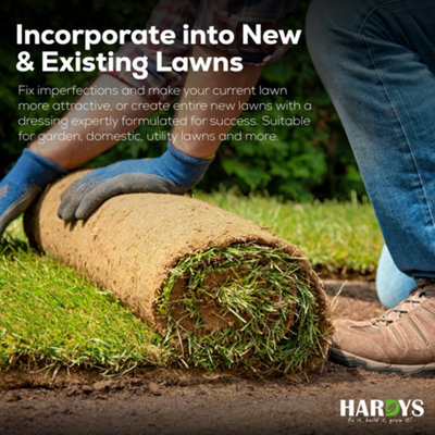 Hardys 25L Turf & Lawn Top Dressing Soil - Sandy Loam Base, Open ...