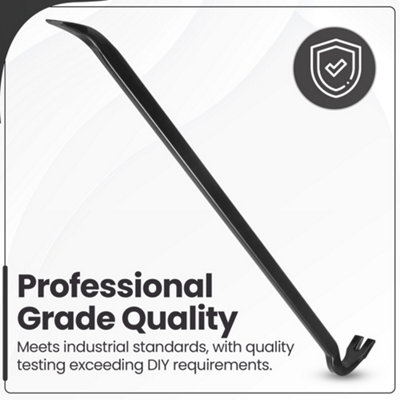 Hardys 36" Wrecking Crow Bar - Steel Utility Crowbar, Swan Neck with ...