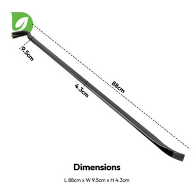 Hardys 36" Wrecking Crow Bar - Steel Utility Crowbar, Swan Neck with ...