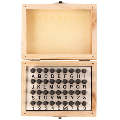 Hardys 36pc Metal Stamp Set - Alpha-Numeric, Alloy Steel Punch Stamps ...