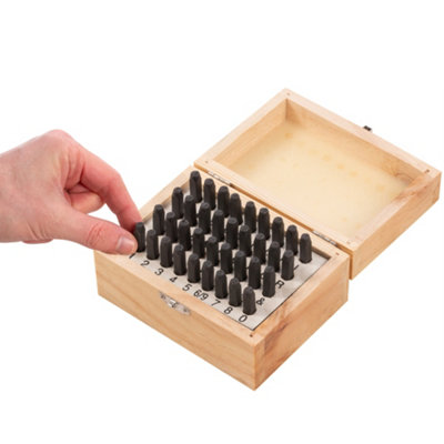 Hardys 36pc Metal Stamp Set - Alpha-Numeric, Alloy Steel Punch Stamps ...