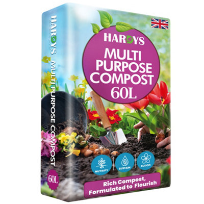 Hardys 60L All-Plant Multi-purpose Compost - Ideal for Young & Mature ...