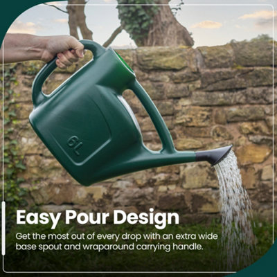Hardys 6L Watering Can - Detachable Rose Head Sprinkler, Long Stem ...