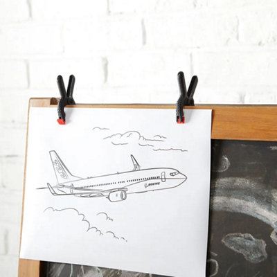 Hardys 6x Small Sping Loaded Plastic Clamps Clips Holder Model Craft ...