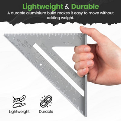 Hardys 7" Aluminium Combination Square - Metric, Straight Edge Speed ...