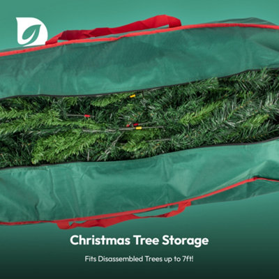 Hardys 7ft. Christmas Tree Storage Bag - Waterproof Oxford Fabric ...