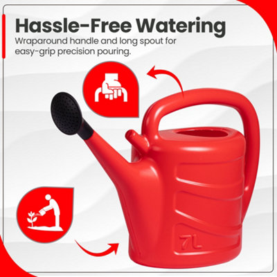 Hardys 7L Watering Can - Detachable Rose Head Sprinkler, Long Stem ...