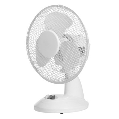 Hardys 9" Oscillating Desk Fan 2 Speed Tabletop Electric Office ...