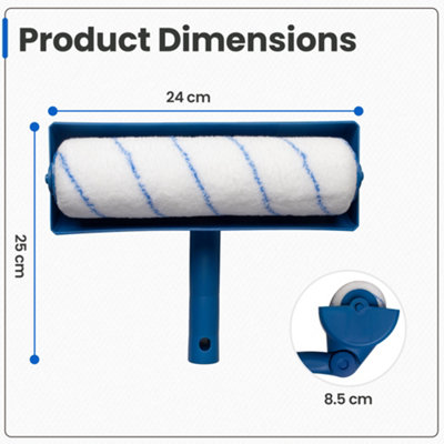 Hardys 9" Paint Roller - Medium Pile Microfibre Sleeve, Adjustable Head ...