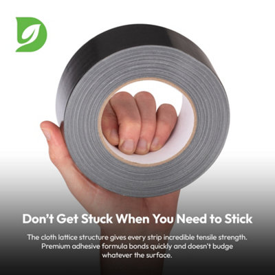 Hardys Black Duct Tape (L) 50m (W)50mm - 220um Thick, Waterproof ...