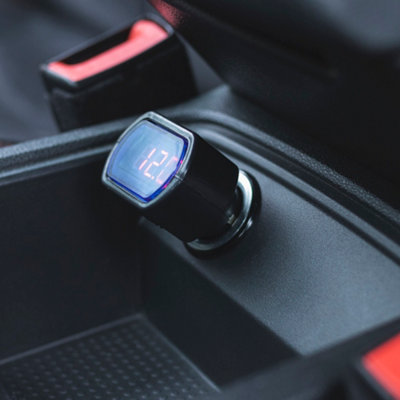 Hardys Car Battery Tester - 12V/24V Plug & Go Voltmeter, Lit LCD ...