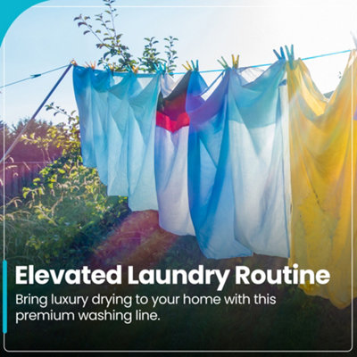 Hardys Clothes Washing Line - PVC Coated with Steel Core, Outdoor ...