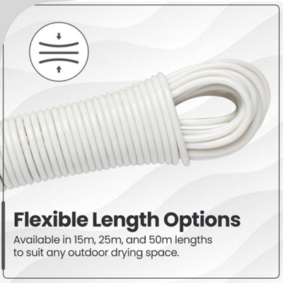 Hardys Clothes Washing Line - PVC Coated with Steel Core, Outdoor ...