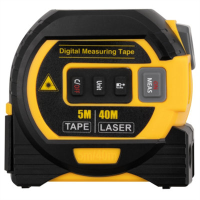 Hardys Combination Laser Measuring Tape 5m Retractable Steel Tape Measure 40m Laser Distance Measure 10m Cross