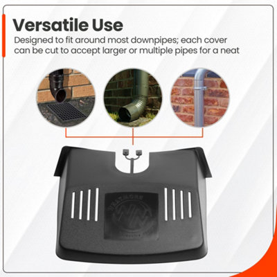 HARDYS DRAIN PIPE GRID COVER - GARDEN PIPE & GUTTER BLOCKAGE SHIELD ...