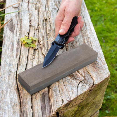 Hardys Dual Whetstone - Fine & Coarse Grit Double Sided Blade Sharpener ...