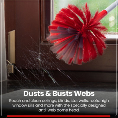 Hardys Extendable Duster & Cobweb Brush - Telescopic Long Handled ...