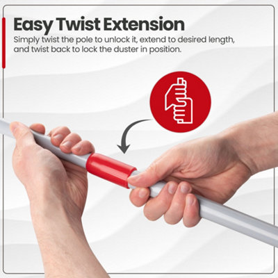 Hardys Extendable Duster & Cobweb Brush - Telescopic Long Handled ...