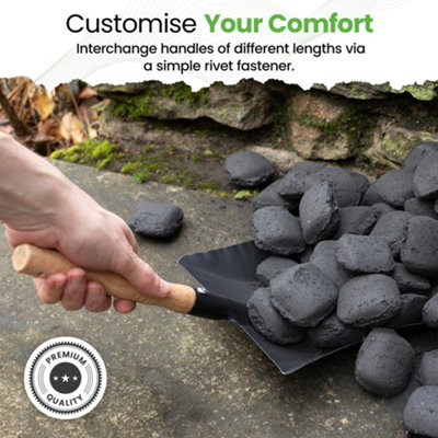 Hardys Hand Coal Shovel - Garden, BBQ, Fireside Ash & Dust Pan Scoop ...