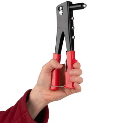 Hardys Heavy Duty 4 Head Nozzle Pop Rivet Gun Hand Riveter Tool + 60 ...