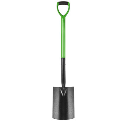 Hardys Heavy Duty Garden Spade Long Life Carbon Steel Blade Rust Resistant Ergonomic Textured D Grip 100cm Gardening Shovel