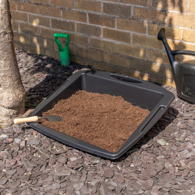 Hardys Large Garden Tray - Black Planting Tray for Organising ...