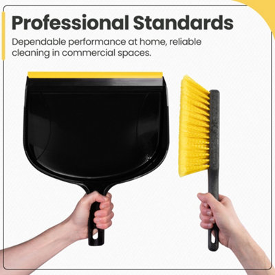 Hardys Large Heavy Duty Dustpan and Brush Wide Dust Pan Cleaning ...