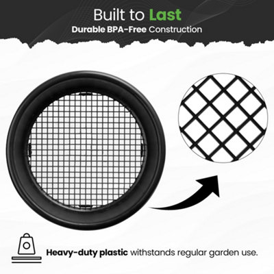 Hardys Large Plastic Garden Sieve - Gardening Riddle Stone and Soil ...