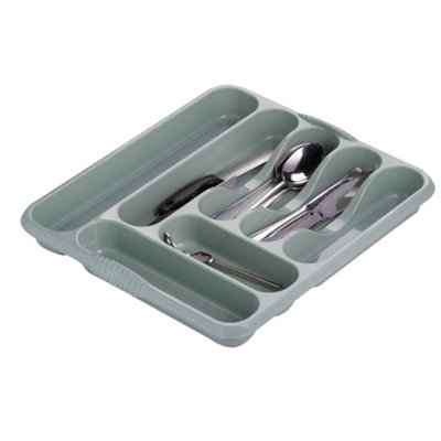 Hardys Large Plastic Kitchen Cutlery Tray Organiser Holder Drawer ...