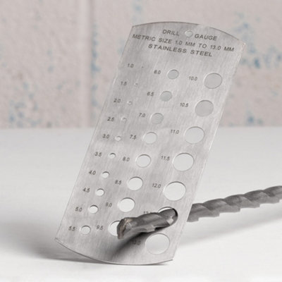 Hardys Metric Drill Gauge - 1.00mm - 13.00mm Diameter Gauges, 0.5mm ...