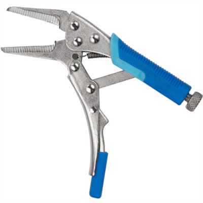 Hardys Mini Locking-Jaw Plier Set - 4" Curved, 5" Long Nose, 5" C Clamp ...