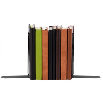 Hardys Pair of Heavy Duty Metal Bookend Anti Slip Book End Stand ...