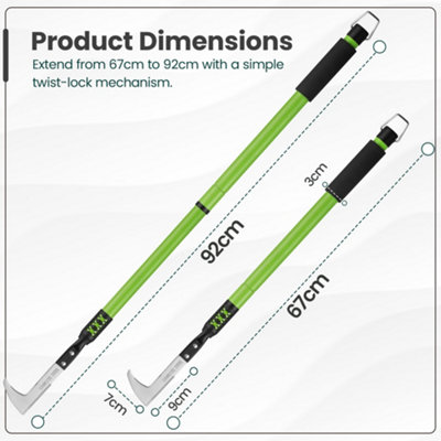 Hardys Patio Weed Remover - Extendable Groove Weeding Tool, for Patios ...