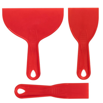 Hardys Plastic 3pc Putty Applicator Set - Putty Spreader, Jointing Tool ...