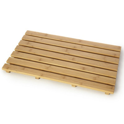 Hardys Wooden Duckboard Natural Wood Bathroom Bath Shower Anti Slip Mat ...