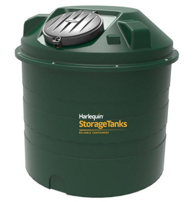 Harlequin Cylindrical 1450ITE Litre Bunded Oil Tank with Fitting Kit ...