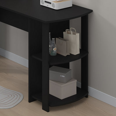 Harmin Black Corner Computer Desk - Perfect for Home Office