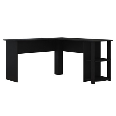 Harmin Black Corner Computer Desk - Perfect for Home Office
