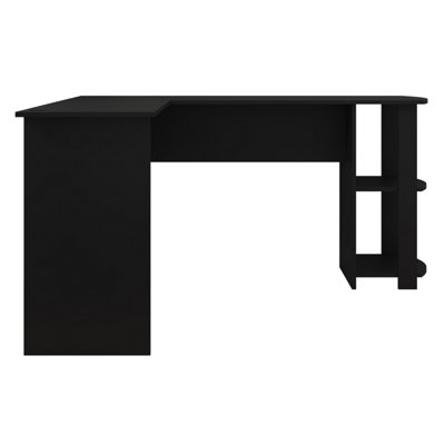 Harmin Black Corner Computer Desk - Perfect for Home Office