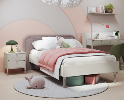Harmony HR-09 Bed Frame in Cashmere & Truffle - EU Small Double 1200mm ...