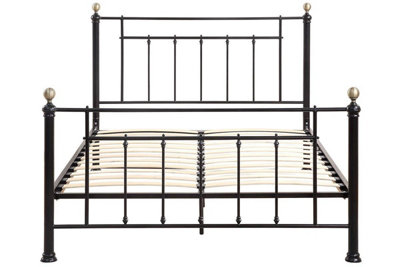 Harpenden Black Metal Small Double Bed Frame 4ft