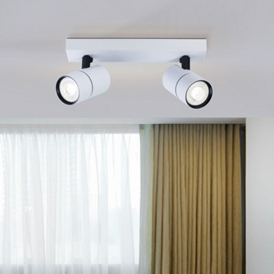 Harper Living 2 Light Ceiling Spot light, White | DIY at B&Q