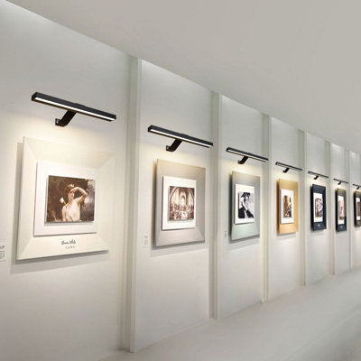 HARPER LIVING 2 Packs Picture Lights Black, Rechargeable Picture Lights ...