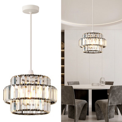 HARPER LIVING Easy Fit Pendant Shade, Matt Black Ceiling Light Shade ...