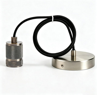 HARPER LIVING Light Fittings Ceilings, E27 Metal Pendant Lamp Holder ...
